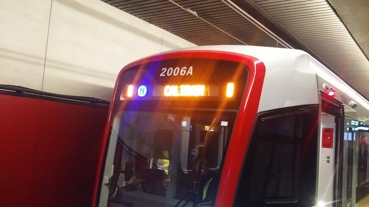 SF Muni 2017 Siemens S200 LRV4 #2006 on Route N - Second Day of Service ...