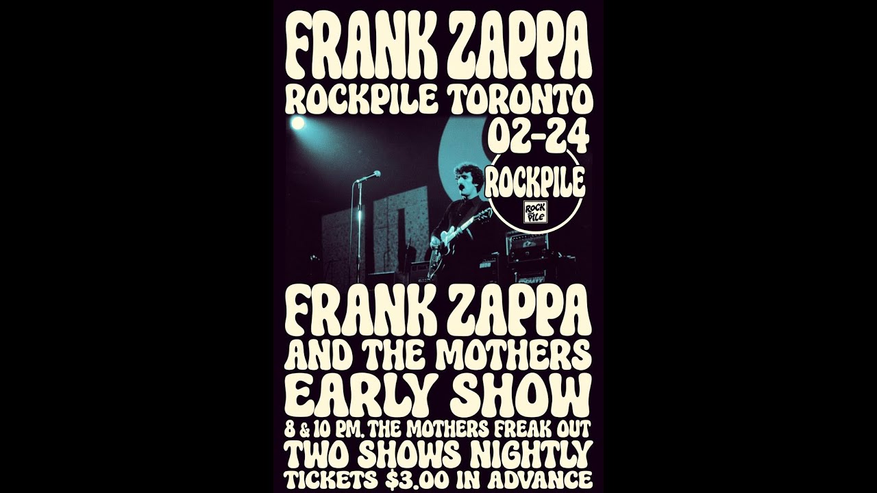Frank Zappa - 1969 - Rockpile, Toronto - Early Show - 02-24. - YouTube