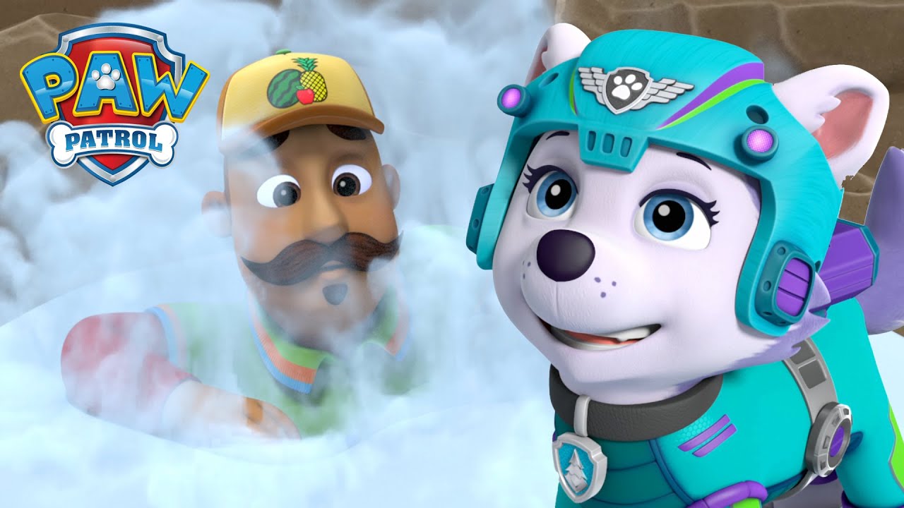 Everest rescues Alex and Mr. Porter from the snowstorm! ️ - PAW Patrol ...