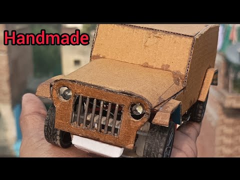 How to make rc thar with cardboard/थार कैसे बनाऐं - YouTube