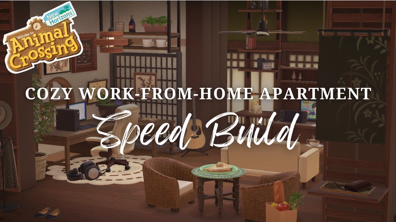 COZY & PRODUCTIVE WORK-FROM-HOME APARTMENT 🏠💼 [ SPEED BUILD ] | Animal ...