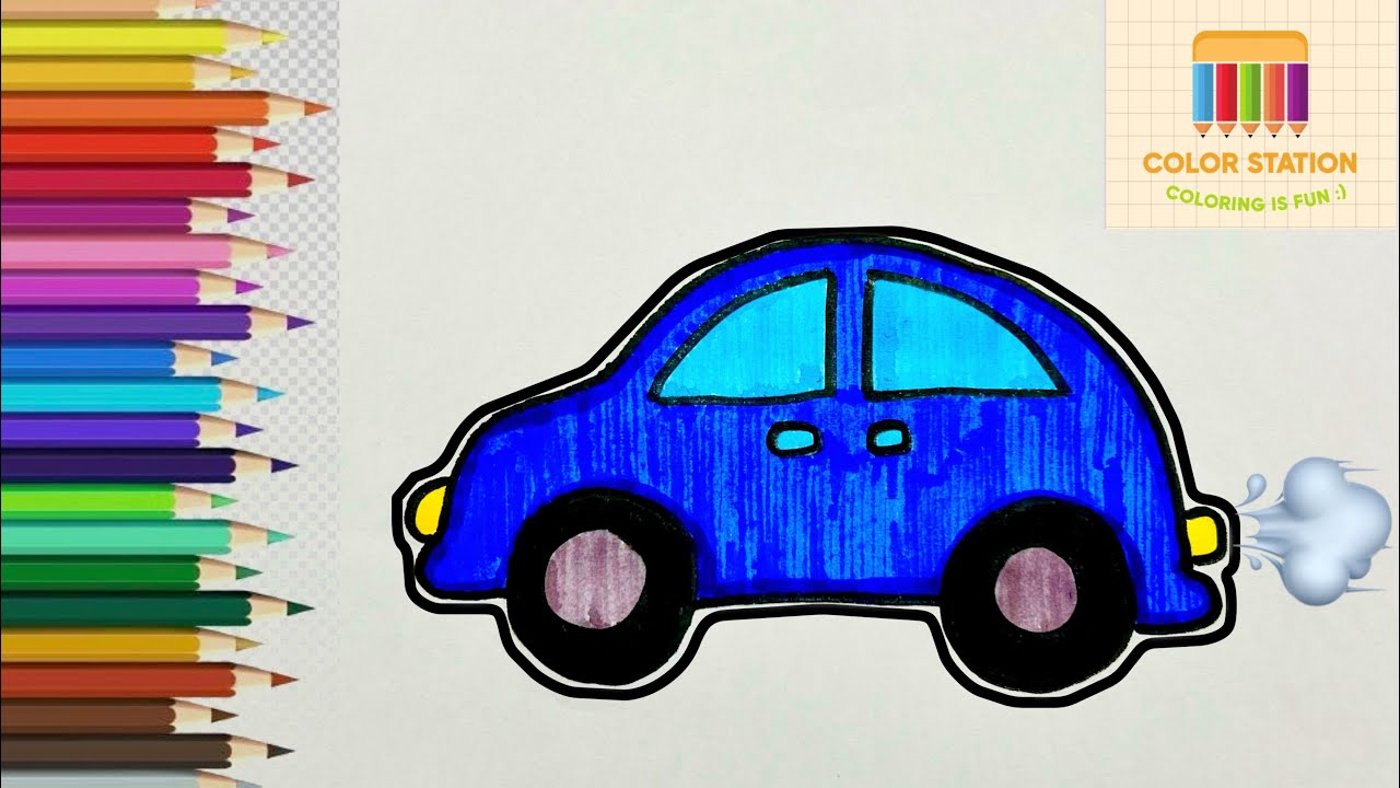 SIMPLEST WAY on How to draw a car | Easy Drawing | How to draw a car ...