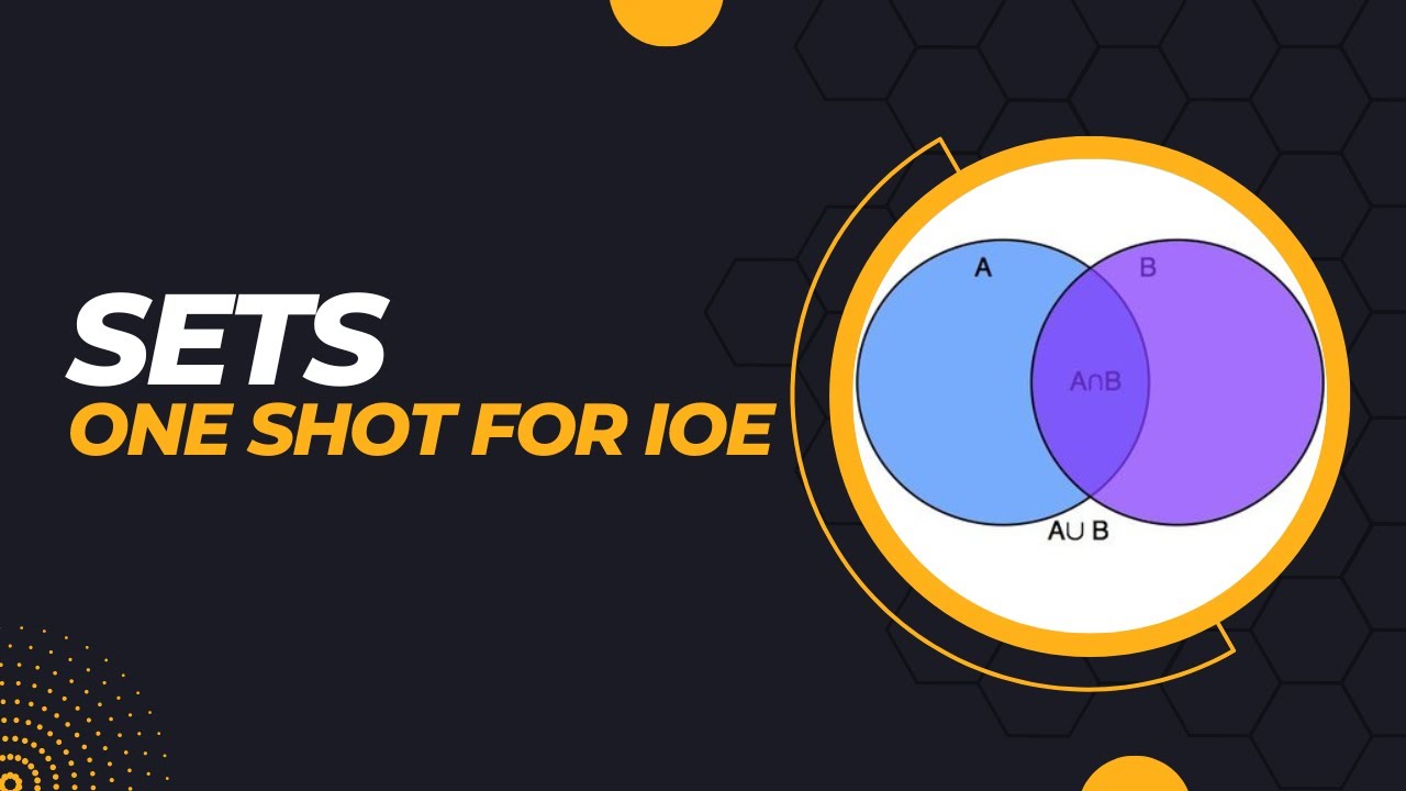 Sets in One Shot | IOE Entrance - YouTube