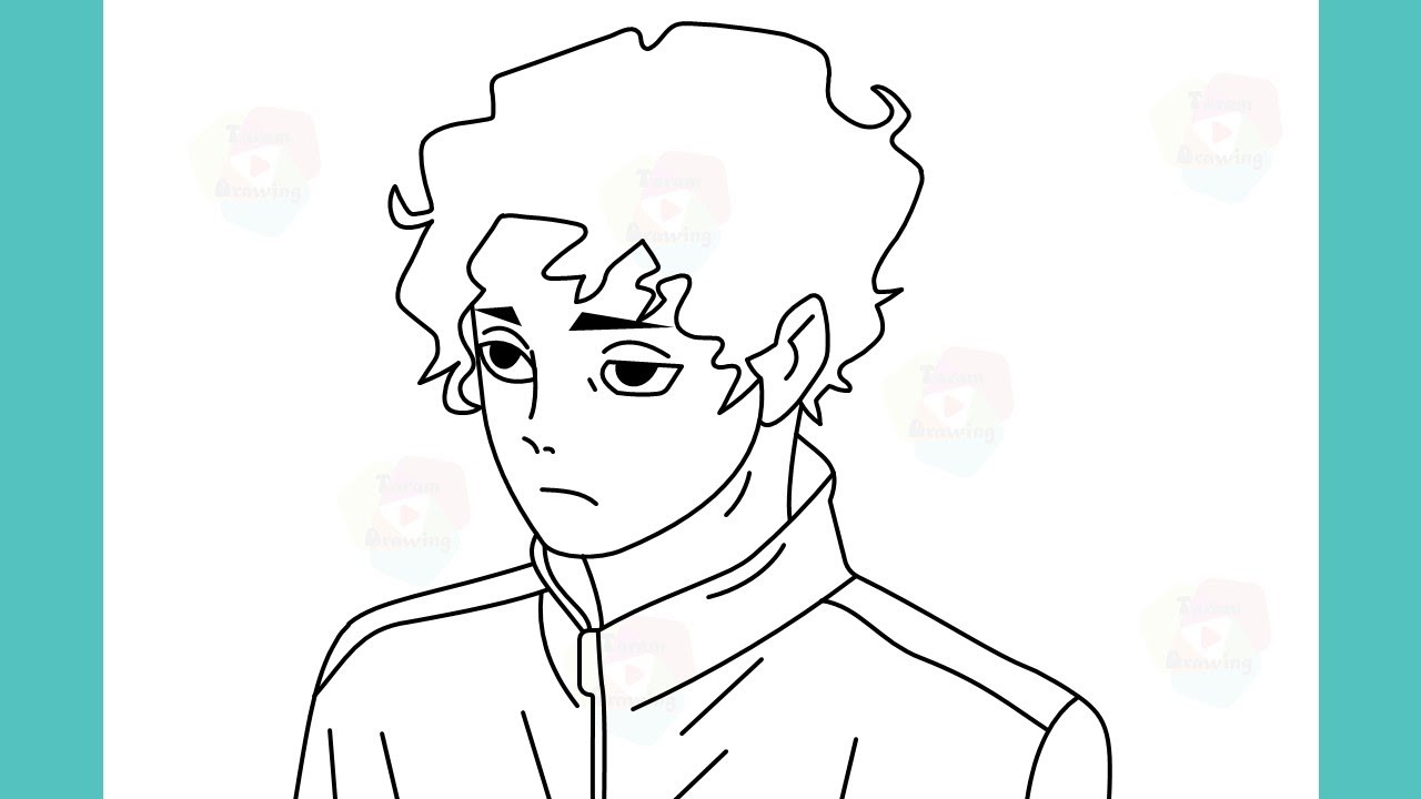 How to Draw Sakusa Kiyoomi from Haikyuu to the top Step by Step Drawing ...