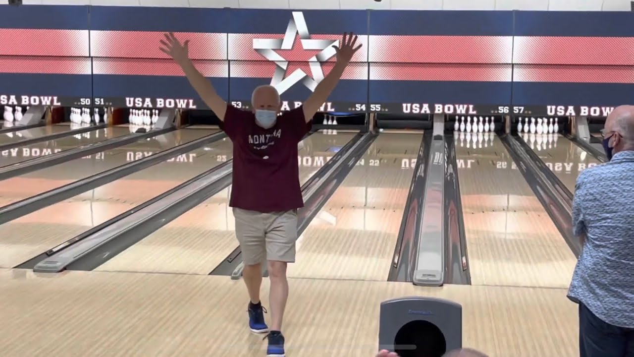 Bill converts the 6-7-10 split! Garage bowling alley Brunswick ...