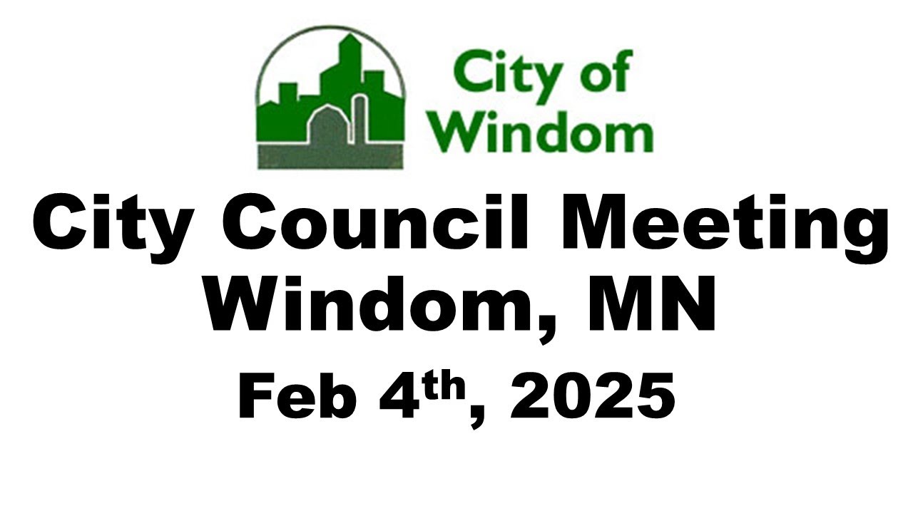 Windom City Council Meeting - February 4, 2025 - YouTube
