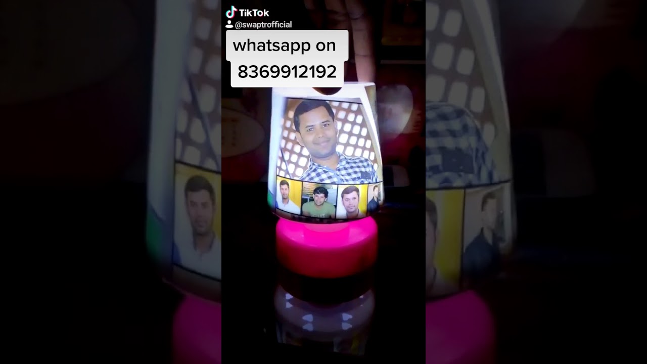 Led photo printed Lamps | insta_gifts_store - YouTube