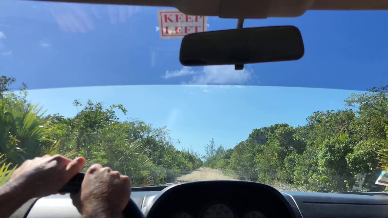 Driving on a bumpy road in Long Island Bahamas - YouTube
