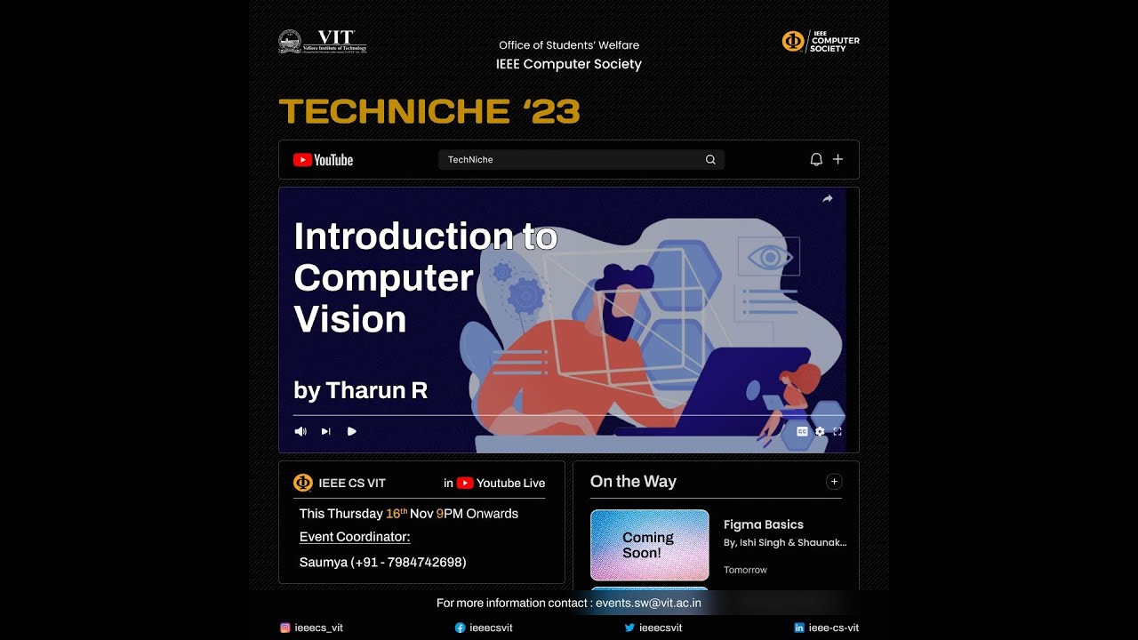 Tech Niche 3.22 - Introduction to Computer Vision - YouTube