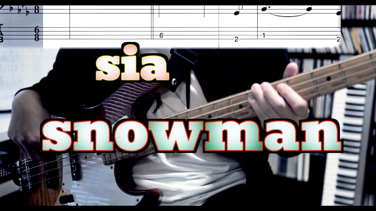 Sia - Snowman (Bass Cover) / Tabs in Video - YouTube