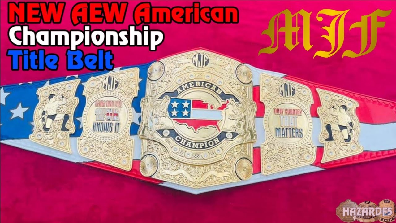NEW MJF AEW AMERICAN Championship Title Belt Review - YouTube