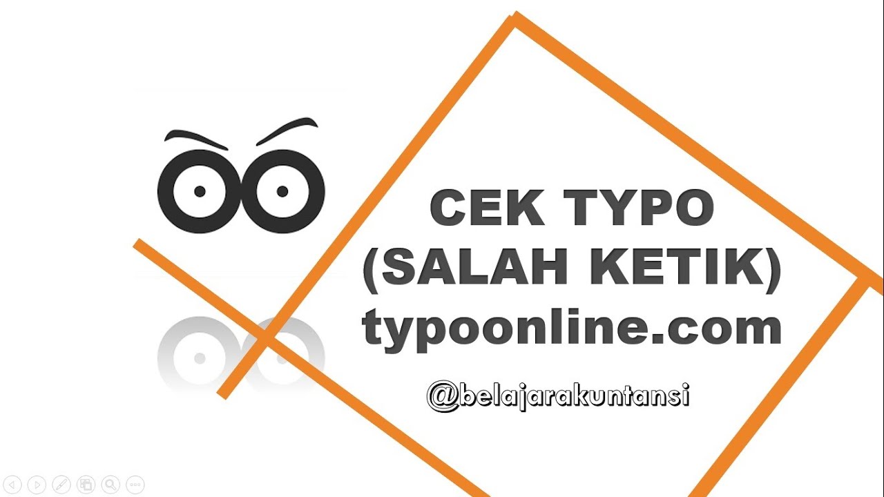 Cara Mudah Cek Typo (Salah Ketik) #typoonline.com - YouTube