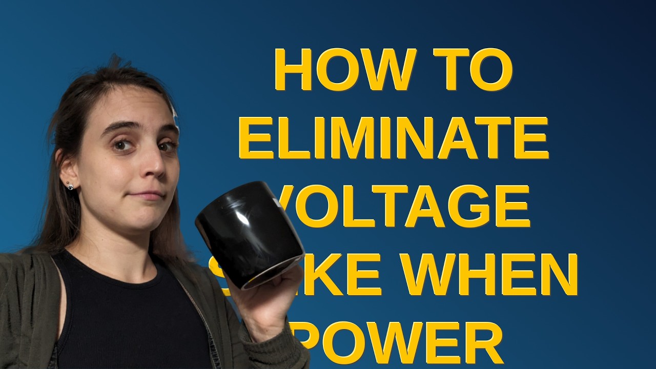 Electronics: How to eliminate voltage spike when power supply is ...