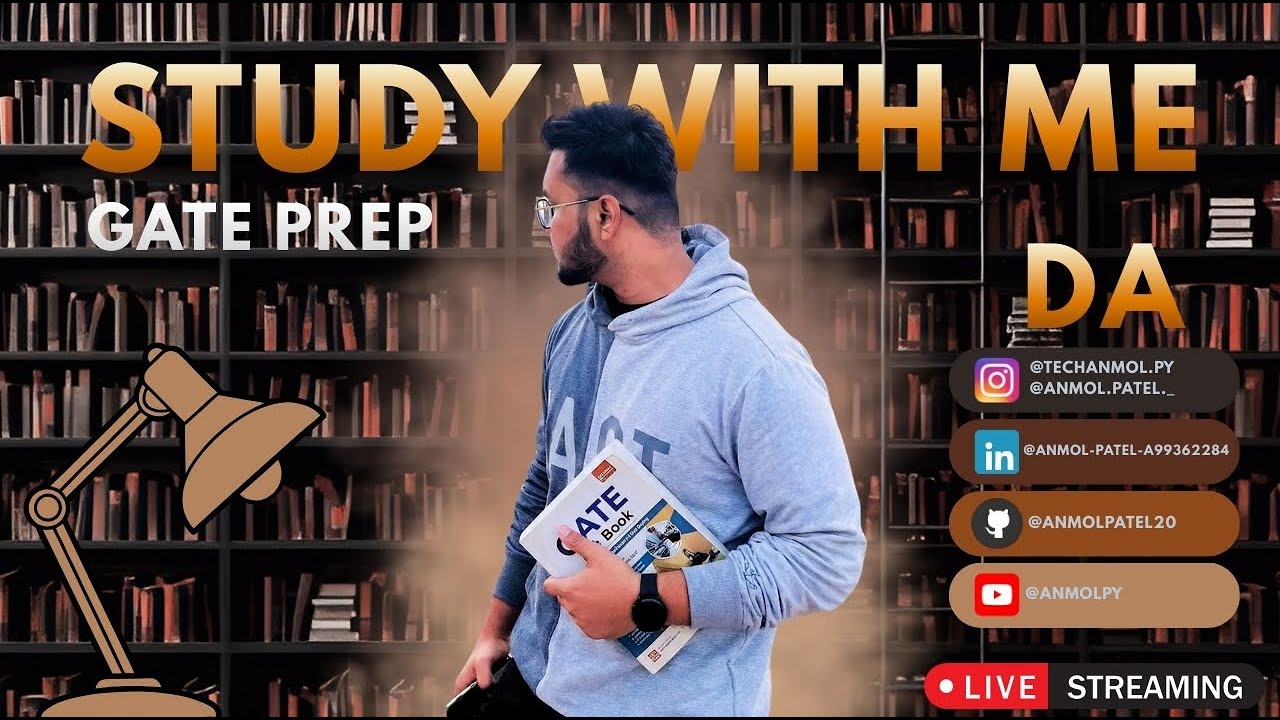 🎓 Study With Me (4 Hours) | GATE Exam Preparation Live! 📚 - YouTube
