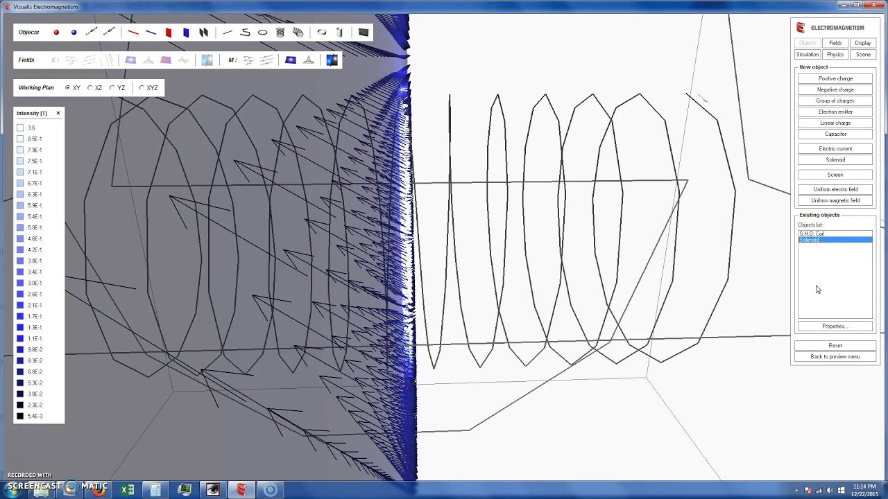 S.H.O. Coil Rendering generated with Visualis Electromagnetism - YouTube