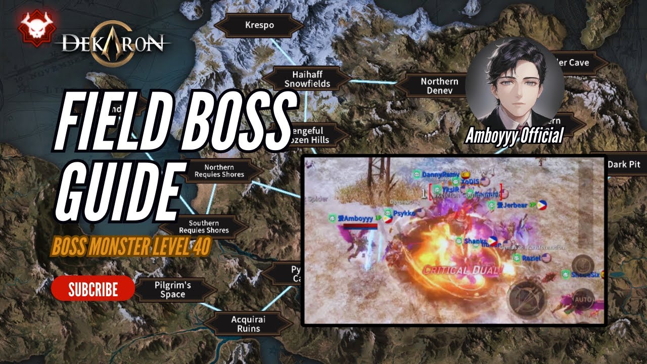 EASY LEVEL FIELD BOSS GUIDE - DEKARON G 🇵🇭 - YouTube