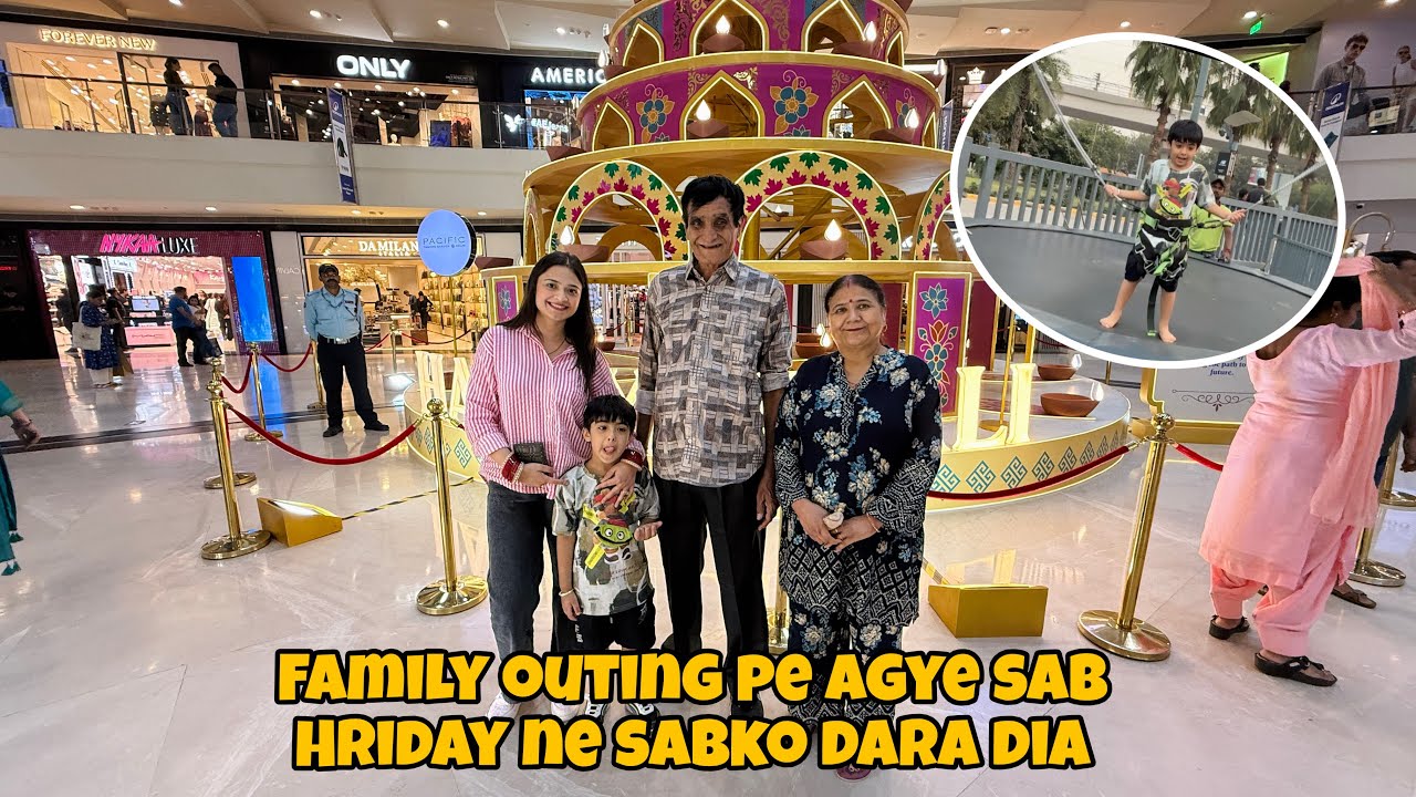 Family Outing Pe Sab Agye!😍 HRIDAY NE SABKO DARA DIA 😢 - YouTube