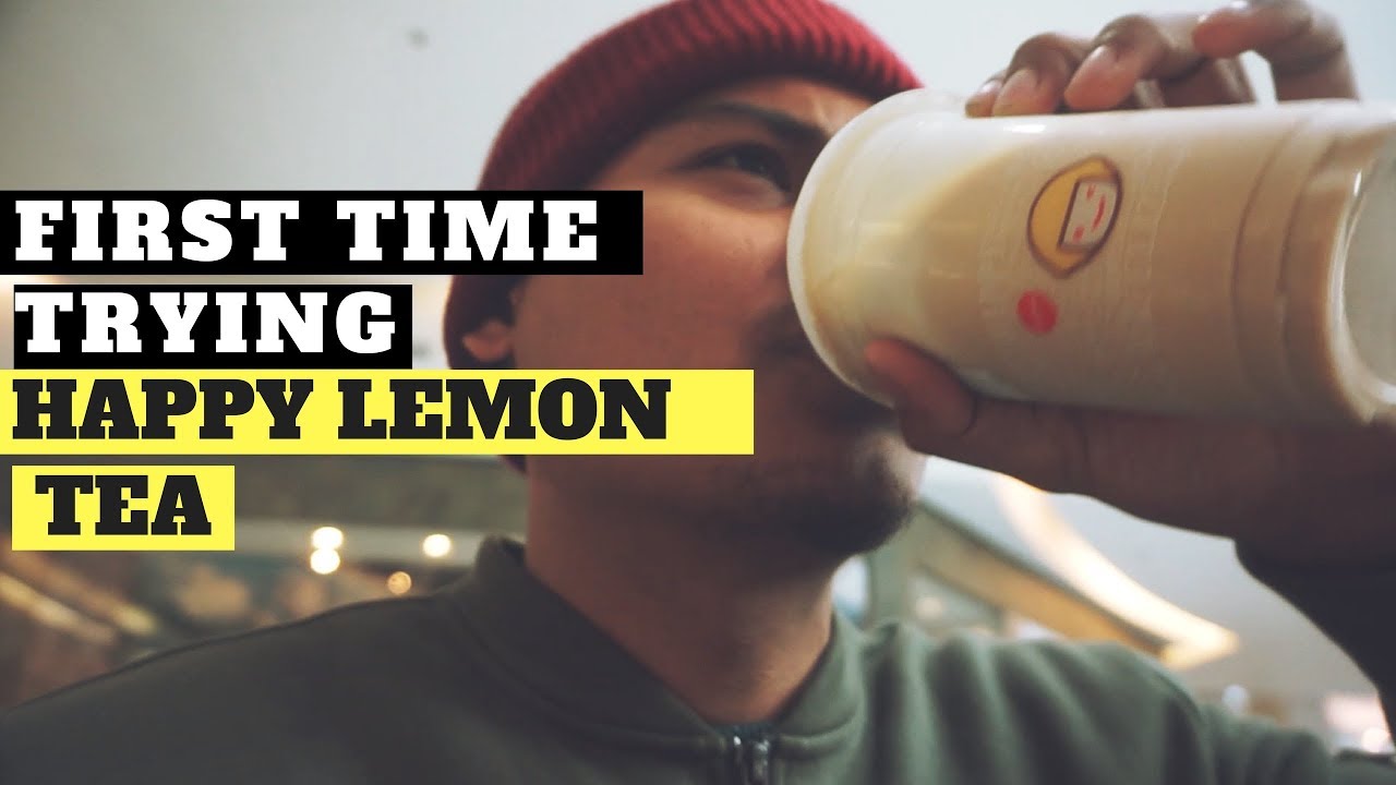 HAPPY LEMON ROCK SALT CHEESE TEA - YouTube