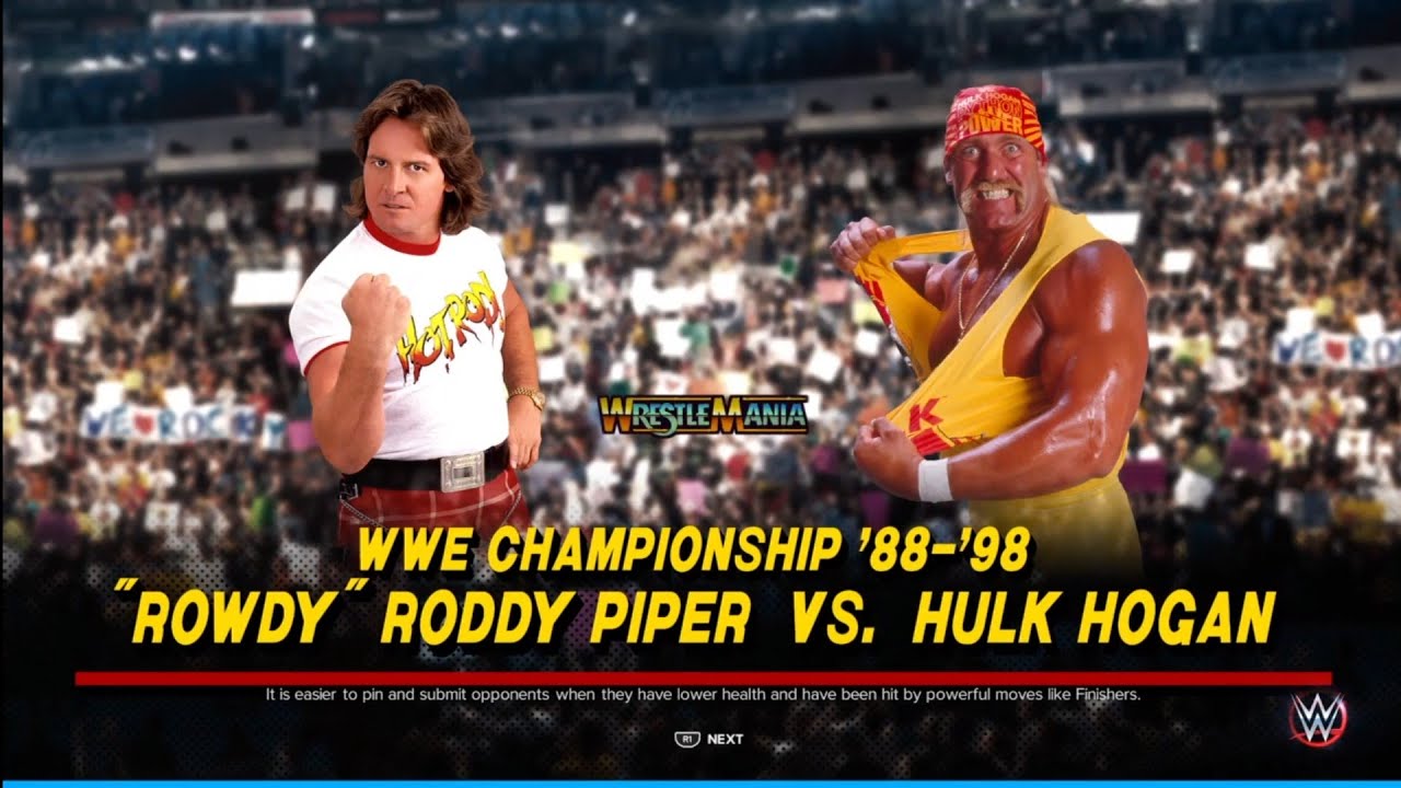 Hulk Hogan vs Roddy Piper. The War to settle the score. WWE 2K23 - YouTube