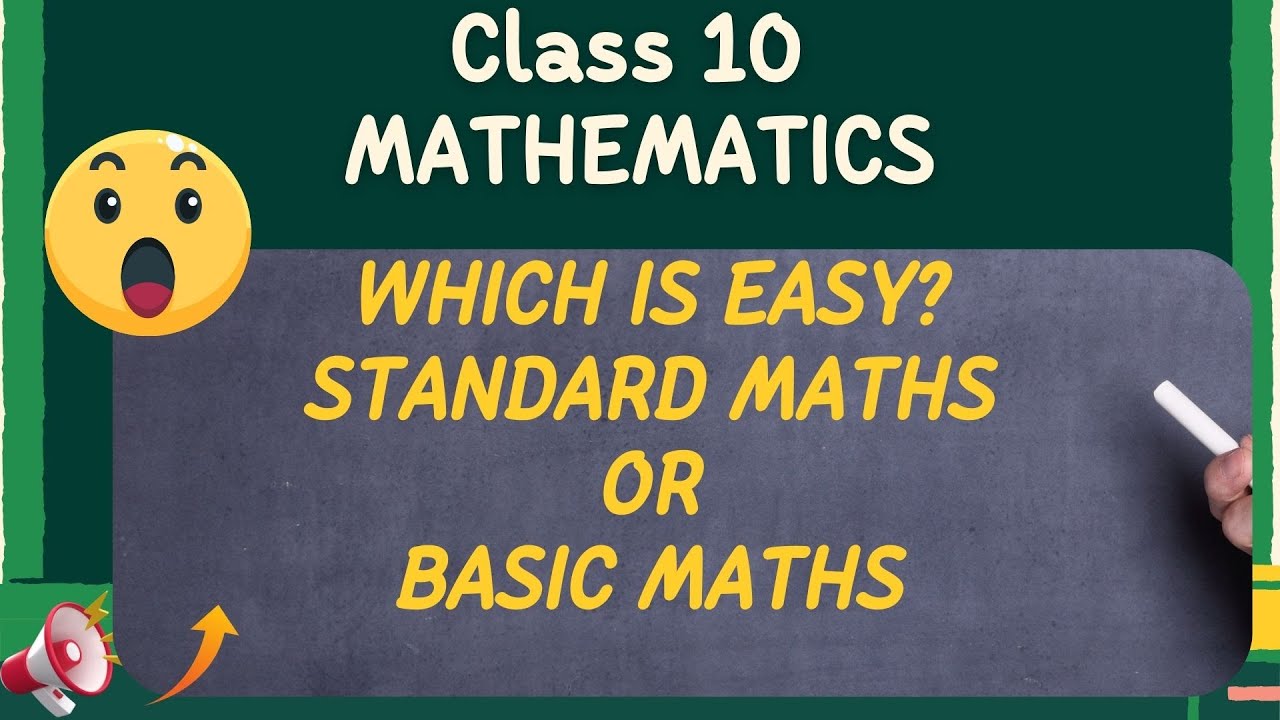 Difference Between Basic And Standard Maths Class 10 CBSE|@thinkmaths.abarna - YouTube