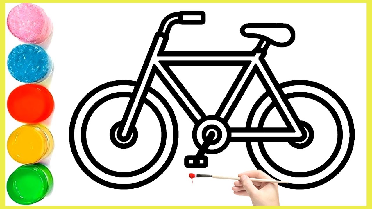 Drawing By Cycle Step By Step | Easy drawing For Kids | Drawing Easy ...