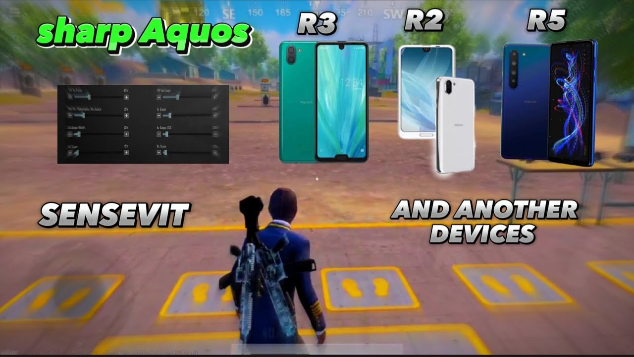 PUBG mobile Top pro high best device sensitive Sharp Aquos r3 r2 r5 and ...