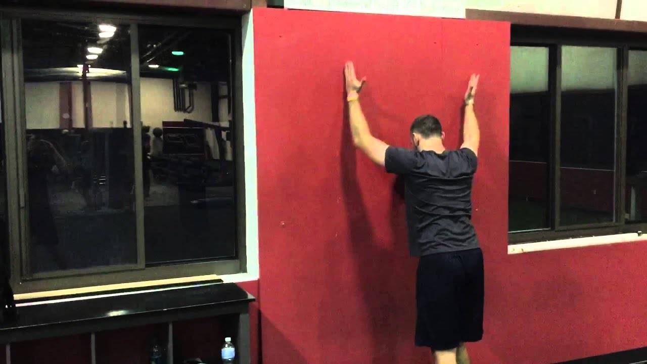 Forearm Wall Slides with Lift-Off - YouTube