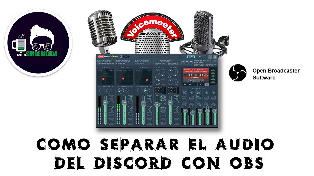 Como separar el audio de Discord con Voicemeeter y OBS. - YouTube