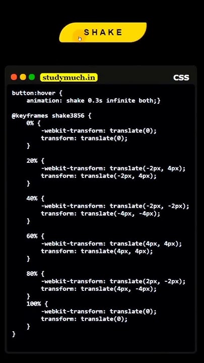shake button animation with HTML and, css , coding #viral #trending - YouTube