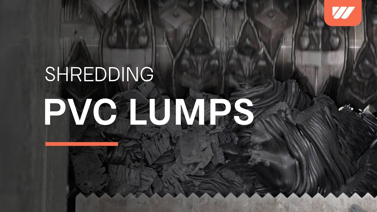 PVC lumps shredding and granulating with a WEIMA WLK 4 and WEIMA WNZ ...