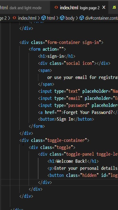 Sign In Page Using Html Css And Javascript Html5 Javascripts Code Css Shorts Viral Youtube 