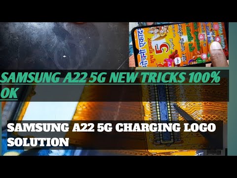 samsung a22 5g charging logo solution - YouTube
