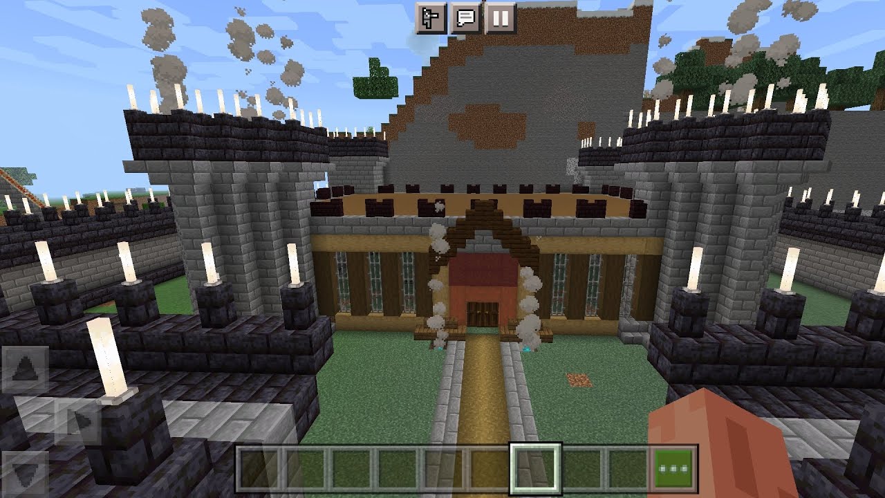 A Finally Complite My Castle Stone Bricks Castle | Castle in minecraft ...