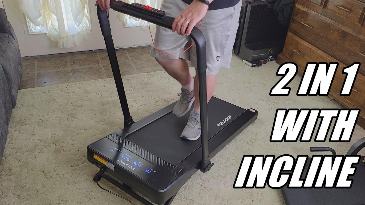 Walking pad with the best incline? Felfast 2-in-1 foldable under desk ...