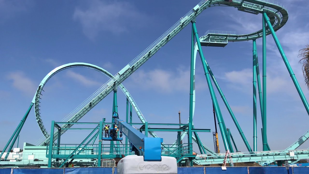 Putting up the Loops today ! Soon the Newest Tallest Fast Floorless ...