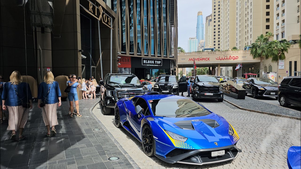 Dubai UAE 1pm winter walk: Explore Dubai Marina's Sports Cars ...
