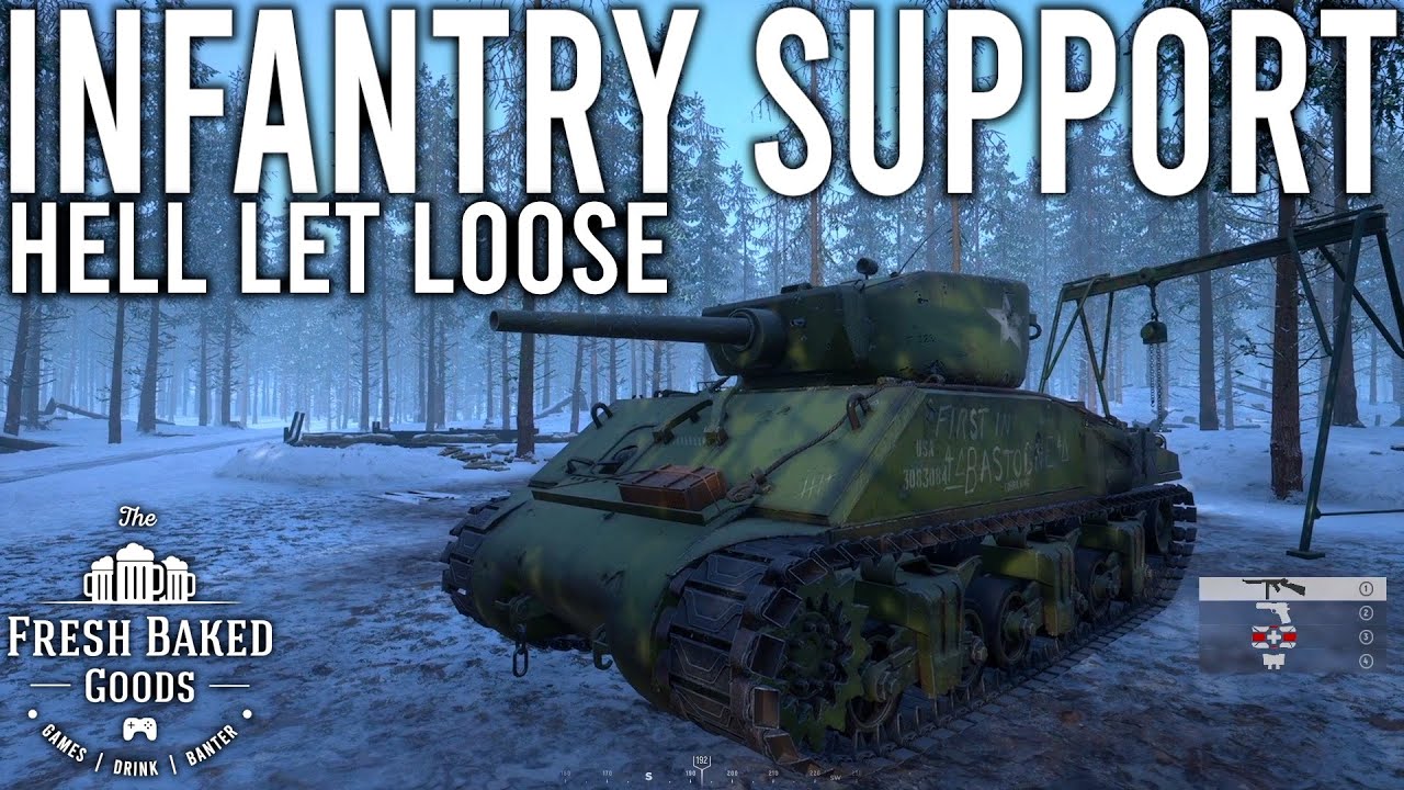 Hell Let Loose - Tank Gives Infantry Support - YouTube