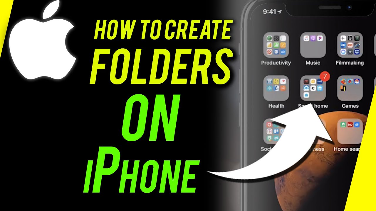 How to Make a Folders on iPhone - YouTube