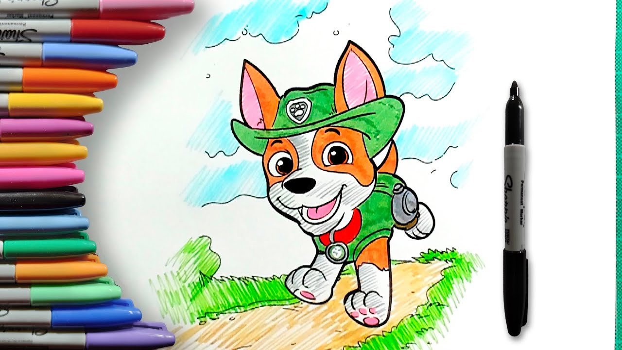 Paw Patrol Tracker Coloring Pages Tracker Paw Patrol Coloring Pages