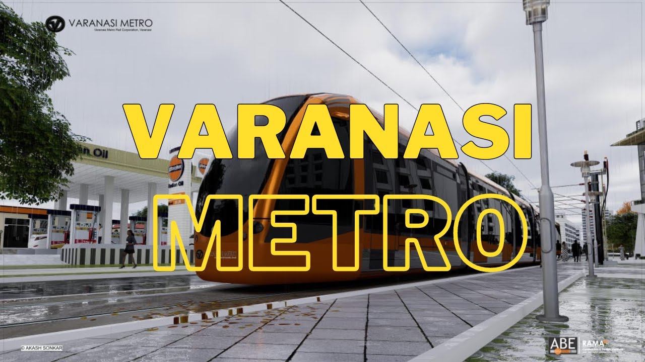 VARANASI METRO Design Light Rail Mobility Solution. Cinematic Animation ...