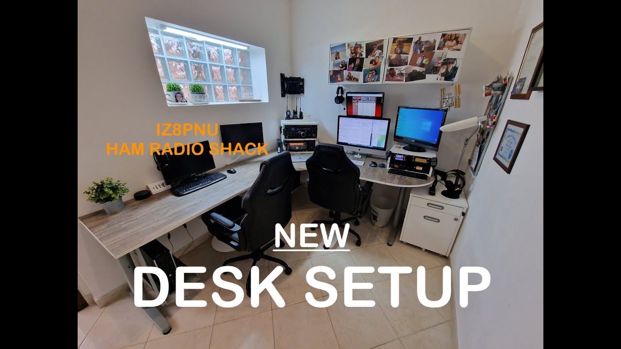 Postazione Radio e PC 2023 - Ham Radio Shack setup details - YouTube