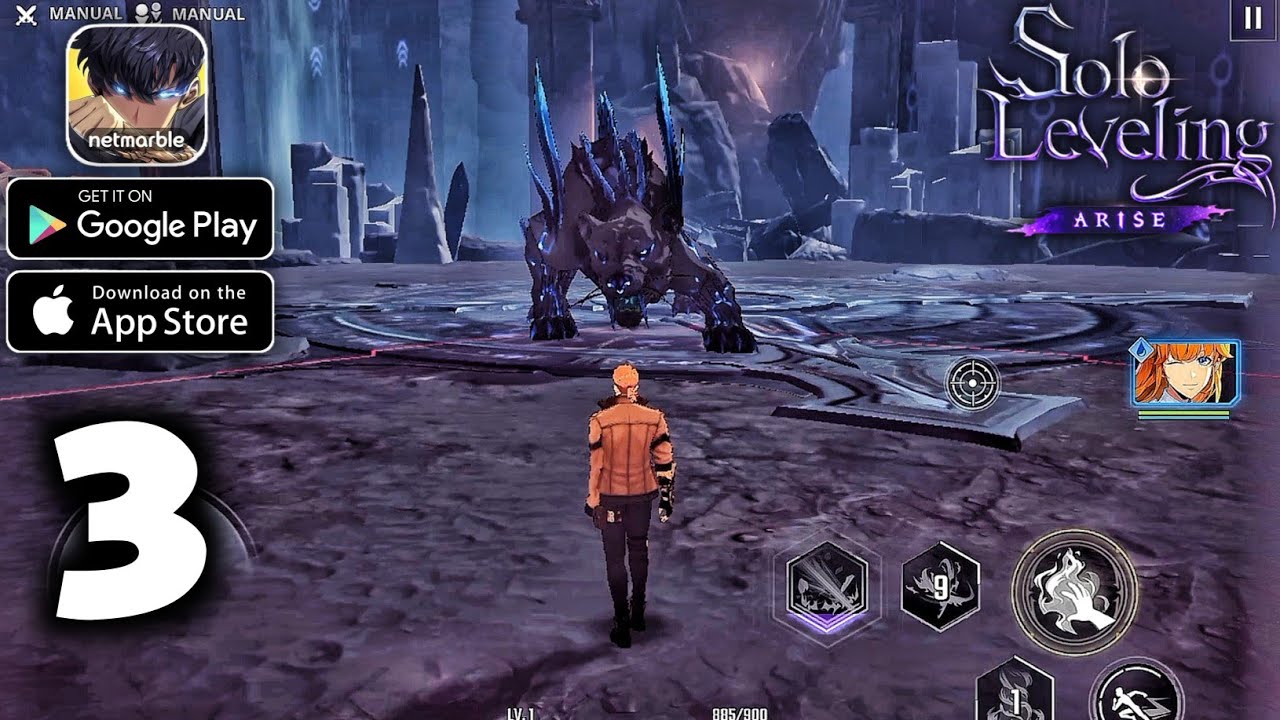 Jinwoo vs blue fang razan 🤩 || SOLO LEVELING:ARISE - gameplay #3 - YouTube