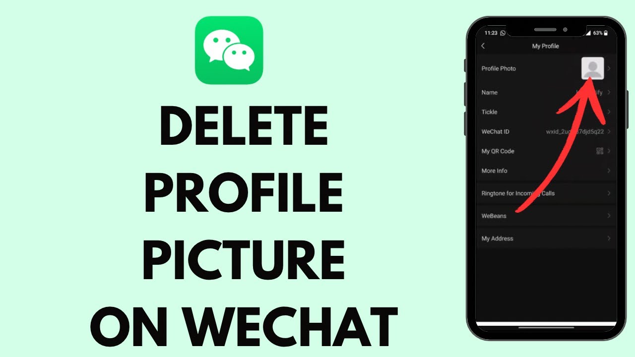 How to Remove Profile Picture in WeChat (2024) | WeChat Tutorial - YouTube