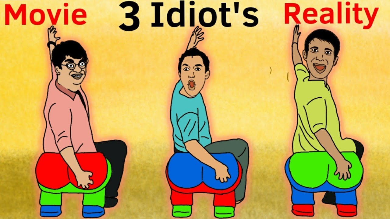3Idiots Movie Funny Screen | Movie Vs Reality | Amir Khan | Rajkumar ...