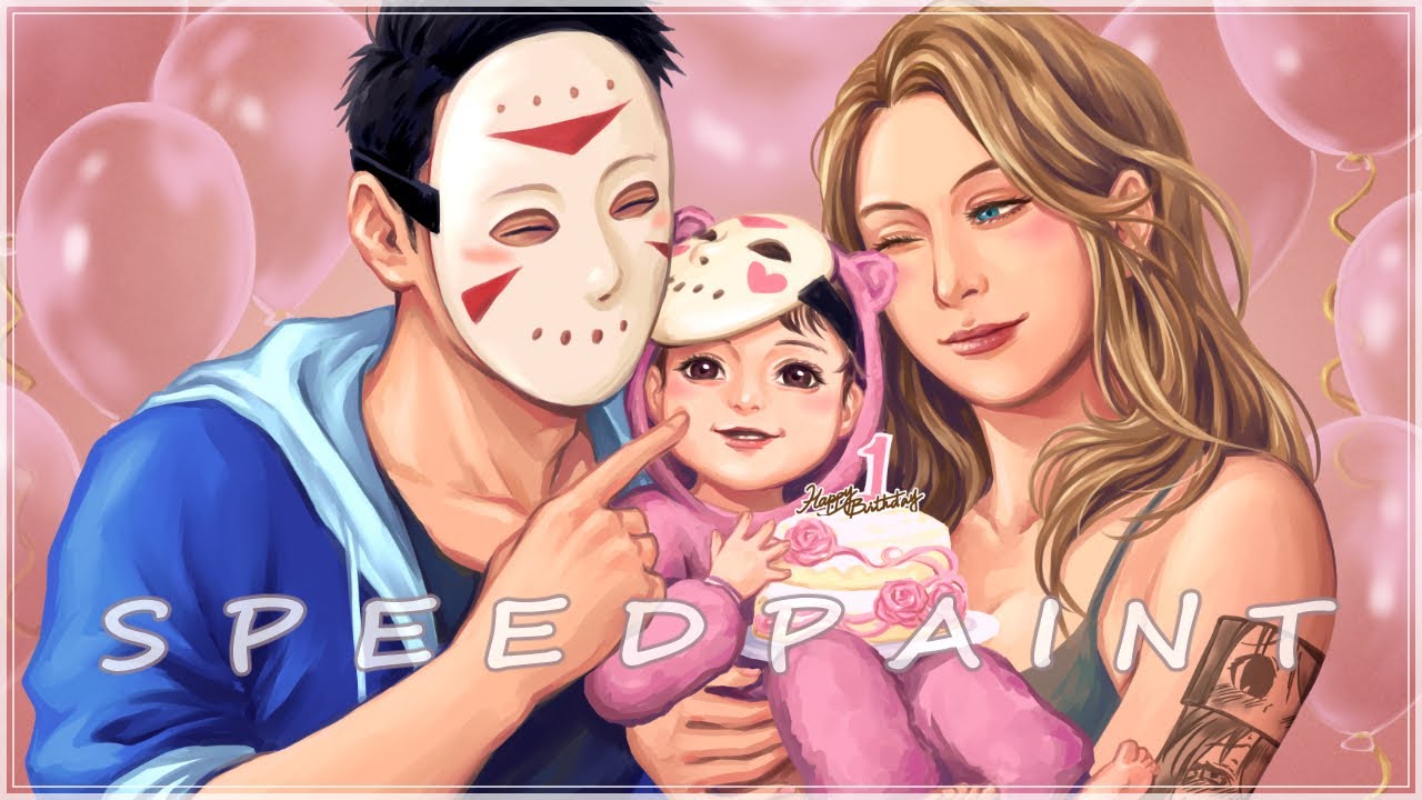 Babylirious' 1st Birthday 2021 | SpeedPaint - YouTube