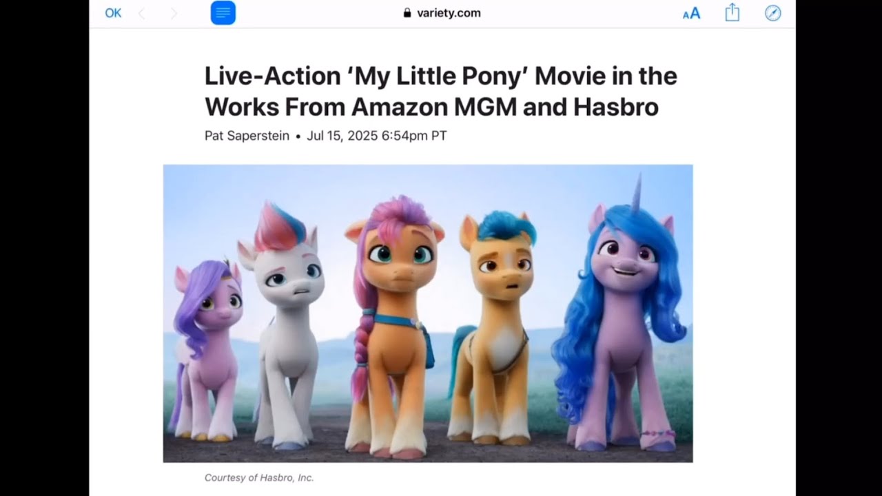 VAI TER LIVE ACTION DE MY LITTLE PONY!!!! QUÊÊÊÊ?! - YouTube