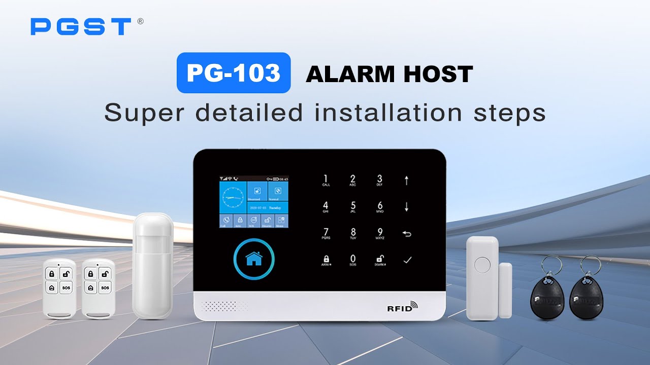 PG-103 alarm host detailed operation video - YouTube