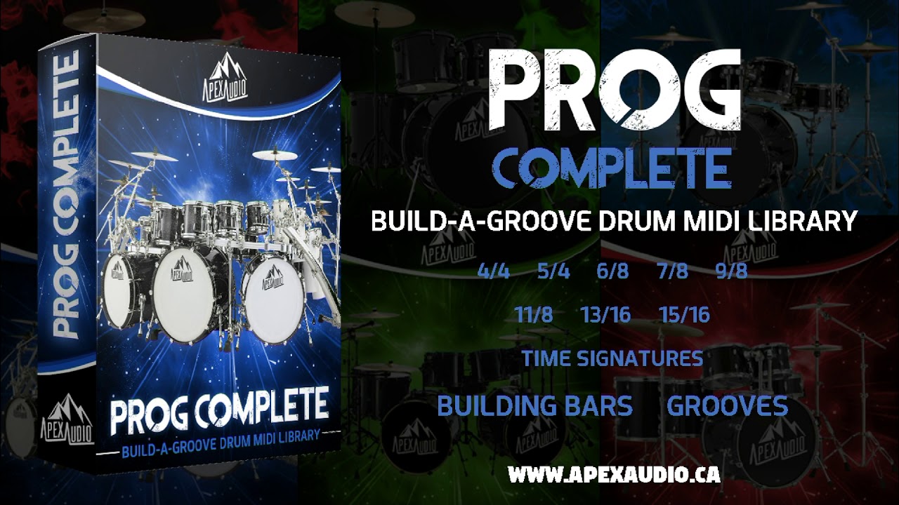 Prog Build-A-Groove Drum MIDI Library! - YouTube