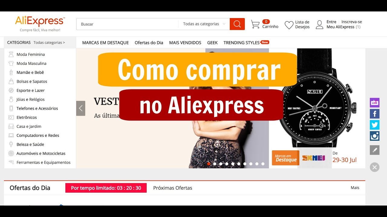 COMO COMPRAR NO ALIEXPRESS - PASSO A PASSO - YouTube