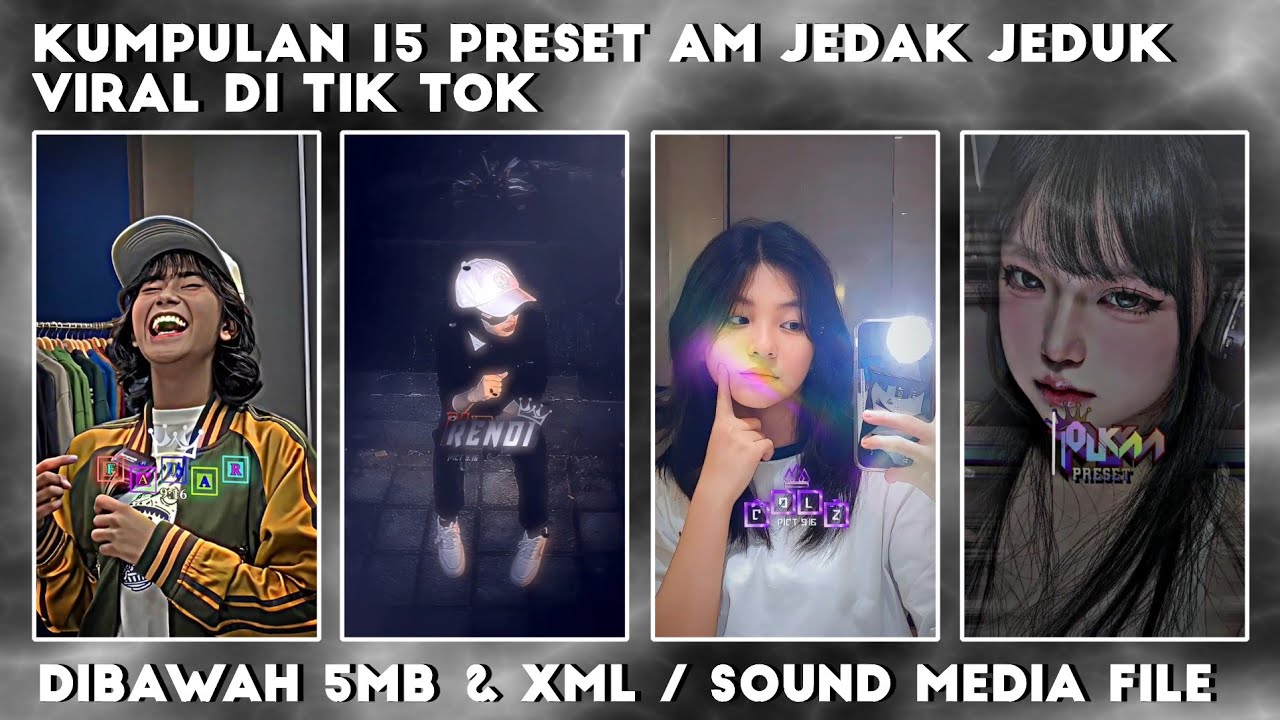 KUMPULAN 15 PRESET BASE ALIGHT MOTION DIBAWAH 5MB & XML - YouTube